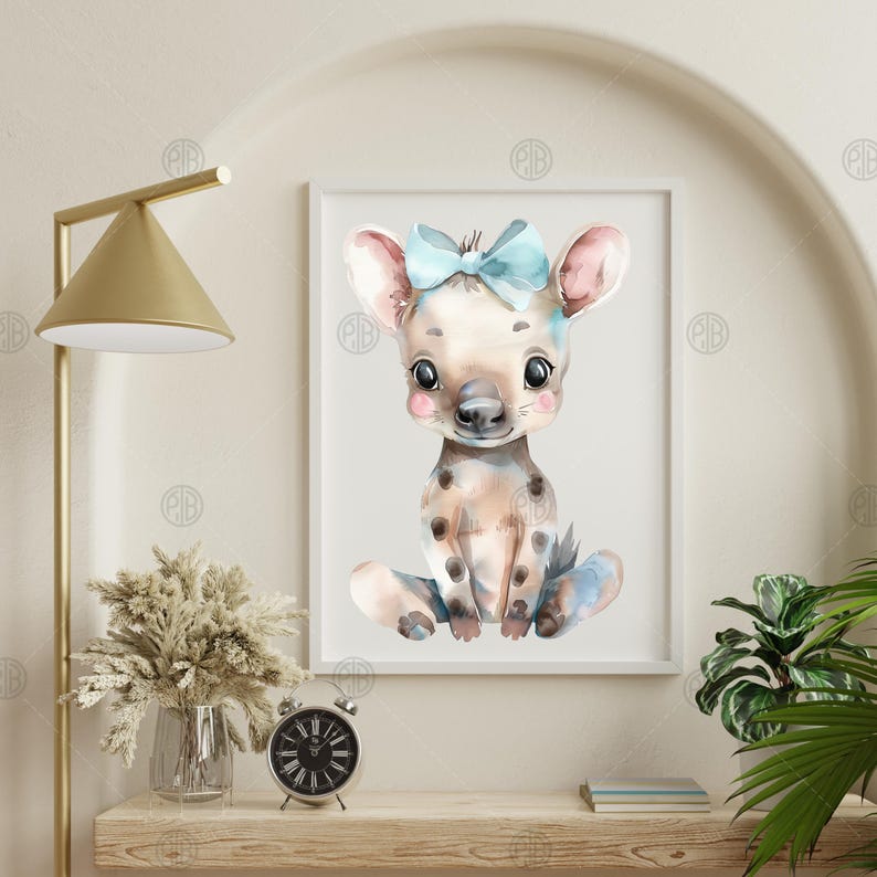 Watercolor Cute Safari PNG, Wild Africa Animals Clip Art, Jungle ...