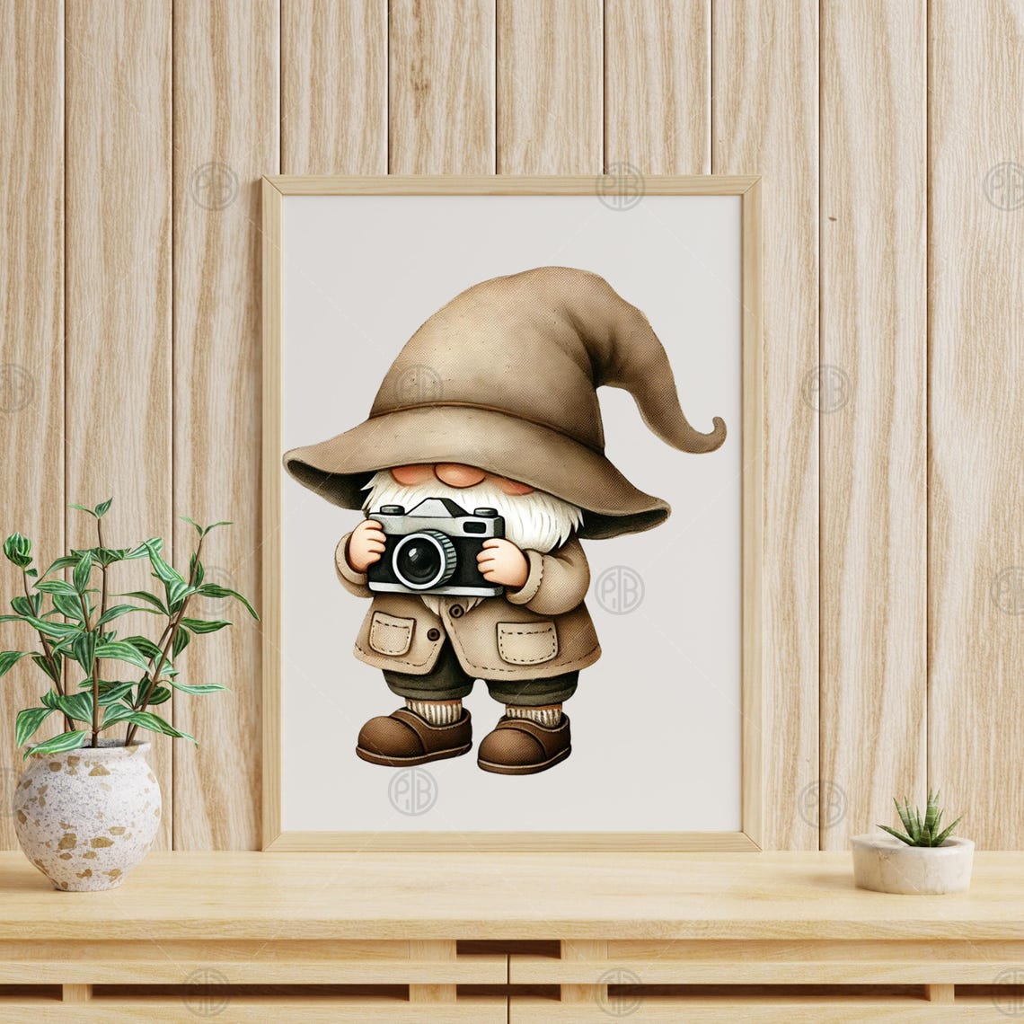 Watercolor Cute Gnome Photographer PNG, Camera Gnomes Clip Art ...