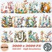 Watercolor Alphabet & Number Cute Rabbit Easter Egg Clipart, Nursery ...