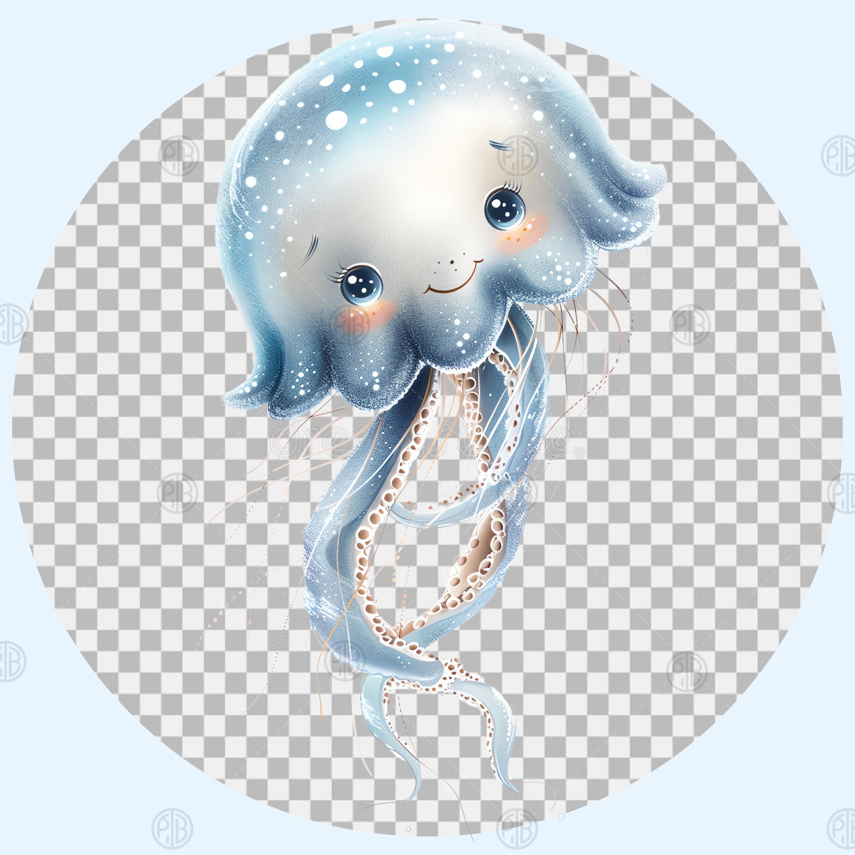 Watercolor Cute Ocean Animals PNG, Sea Sweeties Clip Art, Sealife ...
