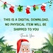 Watercolor Tropical Christmas PNG, Cute Santa Claus in July Clip Art ...