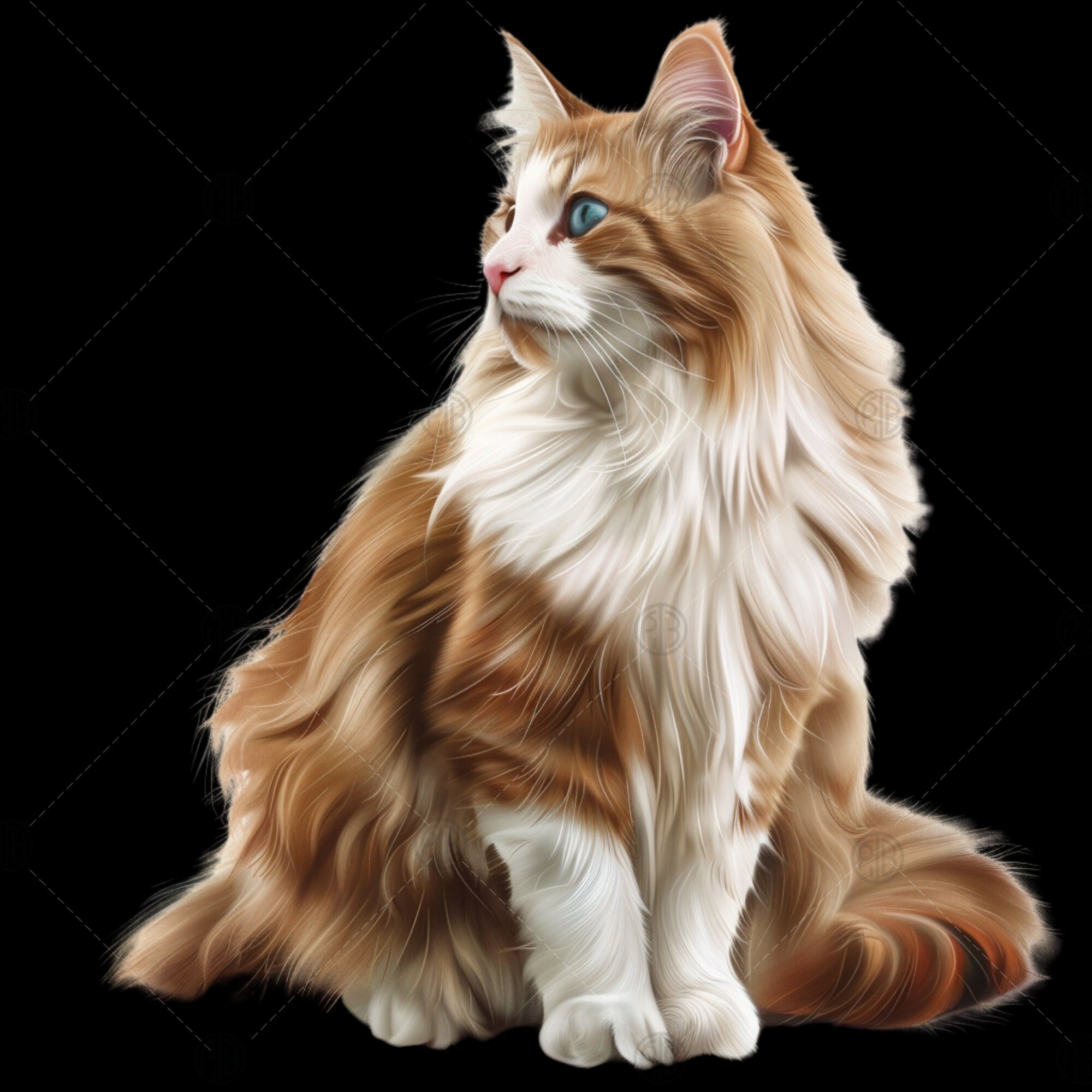 Watercolor 24 Cats Breeds PNG, Cute Kitten Clip Art Portrait, Funny ...