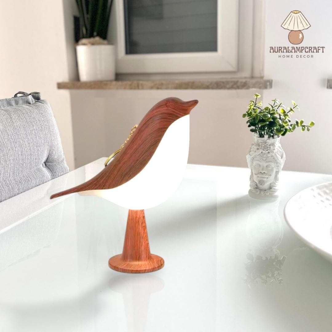 Cute Bird Statue Night Light, Modern Living Room Desk Lamp, Cute Lamp ...
