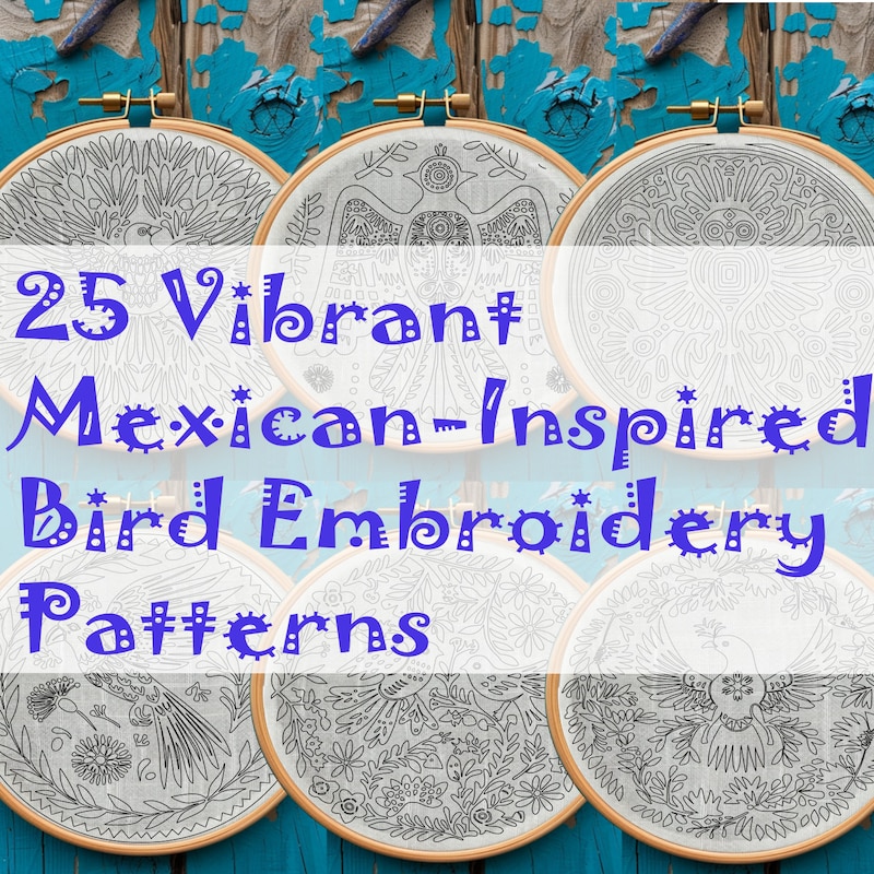 Mexican Embroidery Pattern - Etsy