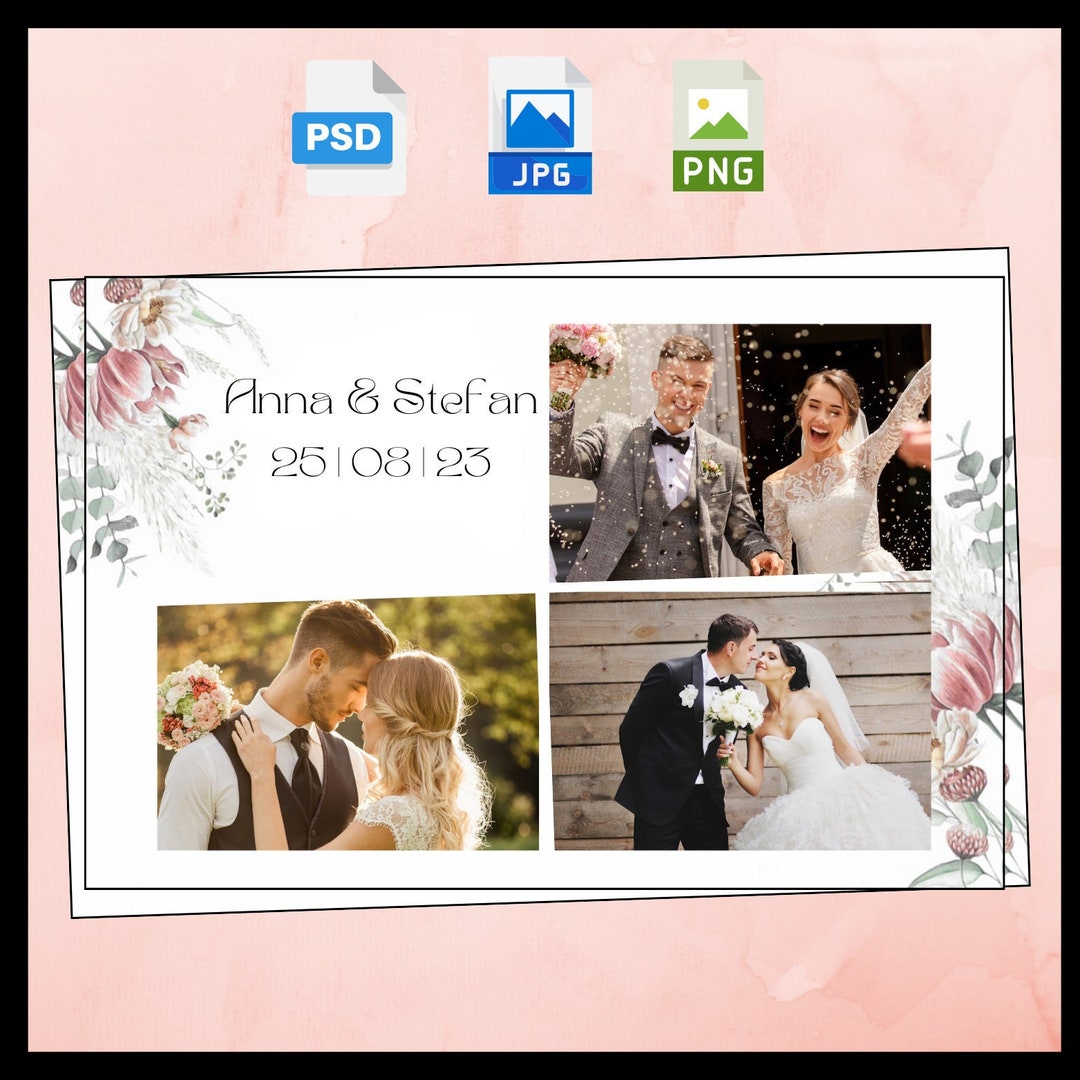 Photobooth Template | Photo Box Template for Wedding Photo Booth 4 X 5 ...