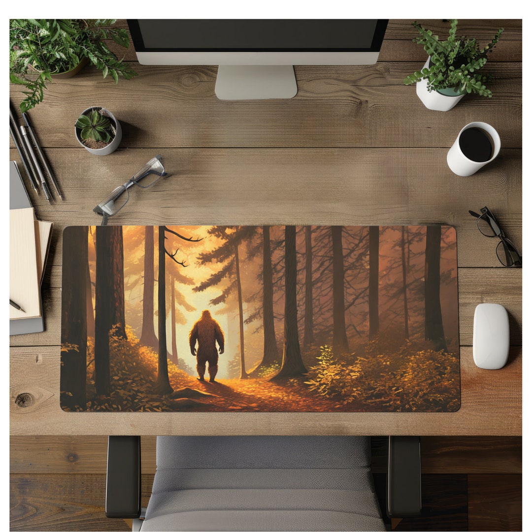 Bigfoot Desk Mat Large Mythical Desk Pad for Work & Study, Desk Pad ...