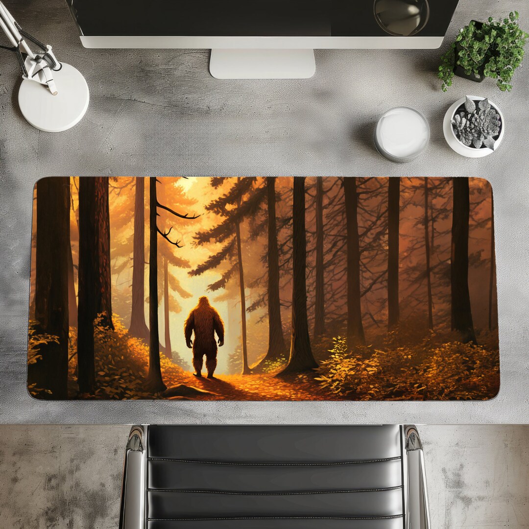 Bigfoot Desk Mat Large Mythical Desk Pad for Work & Study, Desk Pad ...