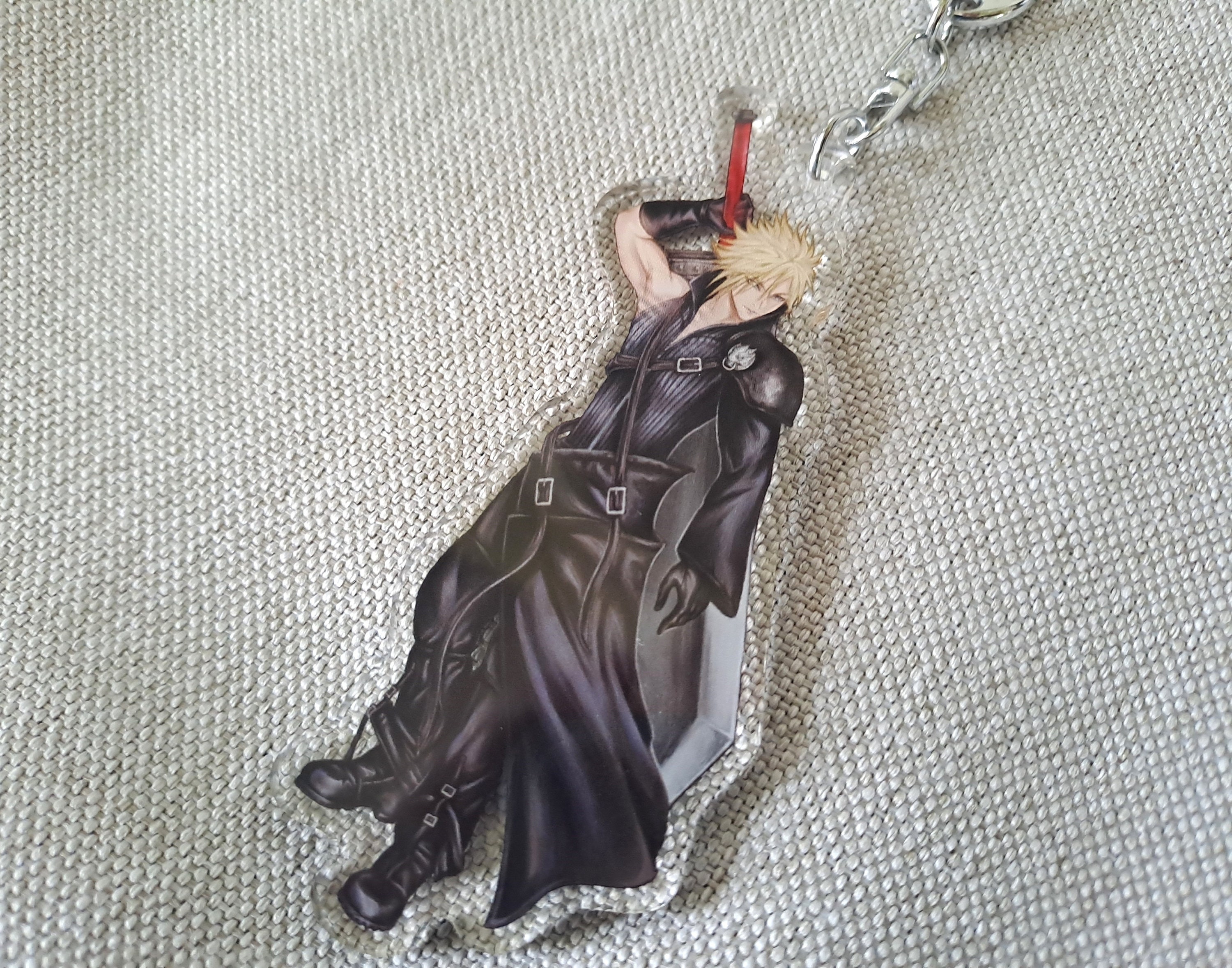 Cloud Keychain Final Fantasy VII - Etsy