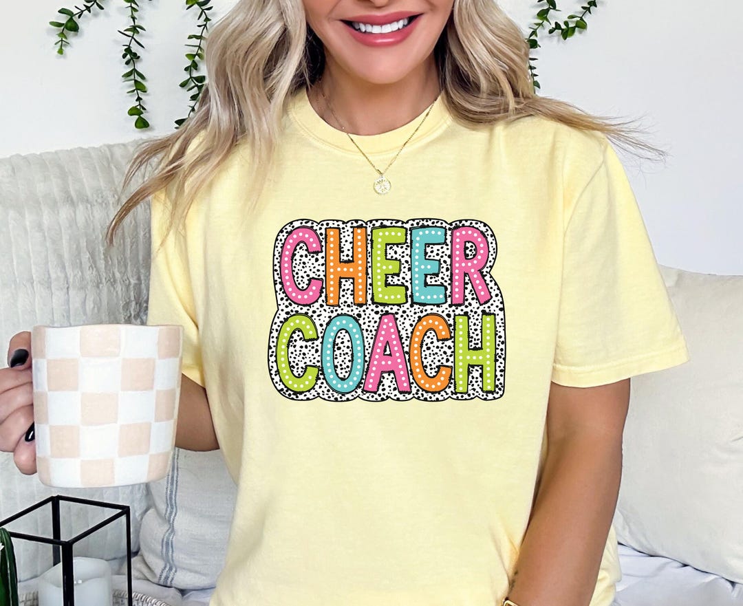 Cheer Coach Shirt Cheer Coach Era Cheer Coach Gift Fun Cheer Coach ...