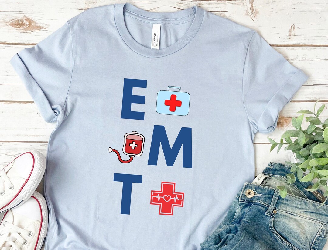 EMT Shirt Emt Tshirt Emt T Shirt Emt Hoodie Emt Sweatshirt Star of Life ...