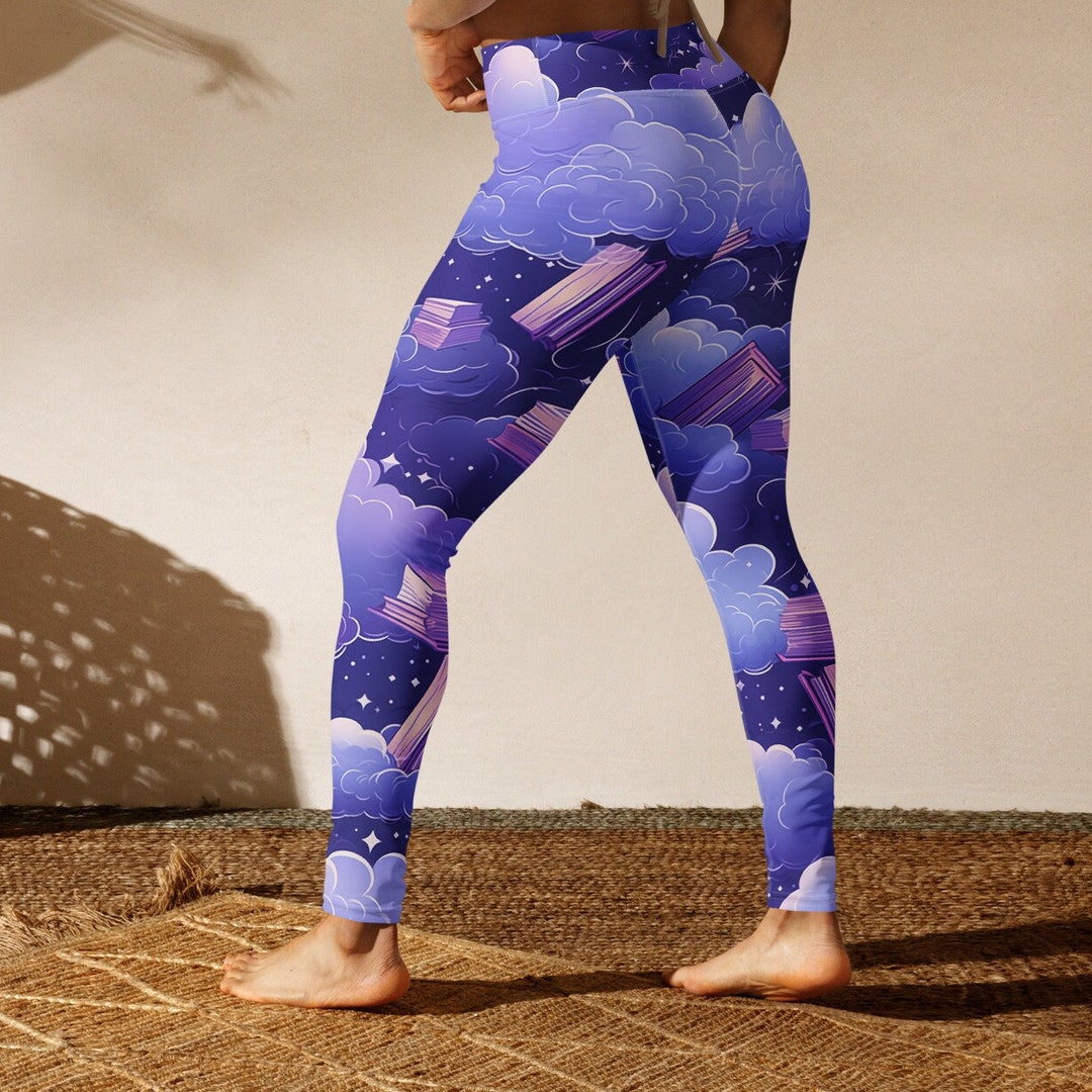 Magic Book Leggings / Book Lover Gift Bookworm Yoga Pants Literary ...