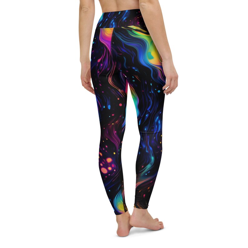 Neon Glow Leggings / Glow Theme Leggings Neon Party Yoga Pants Dance ...