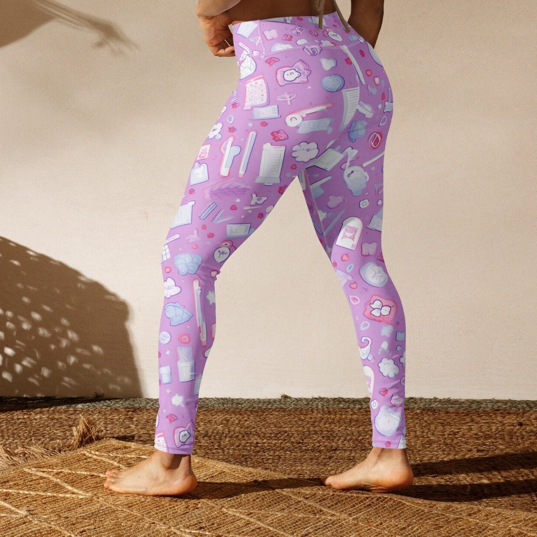 Pastel Medical Theme Leggings / Doctor Yoga Pants Physician Legwear ...