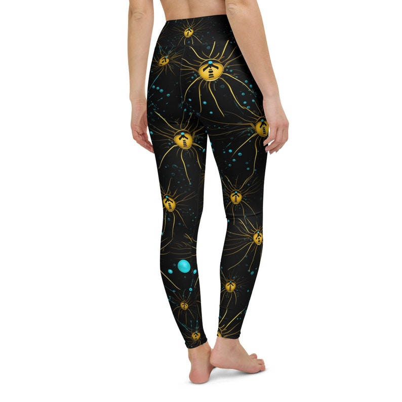 Glowing Spider Leggings / Spider Yoga Pants Pet Spider Legwear Arachnid ...