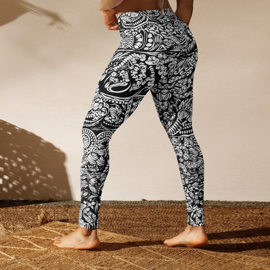 Abstract Elephant Leggings / Safari Print Leggings African Elephant ...