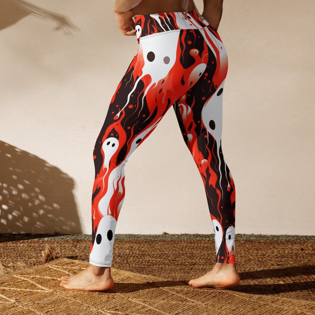 Ghost Leggings / Horror Yoga Pants Horror Fan Tight Scary Movie ...