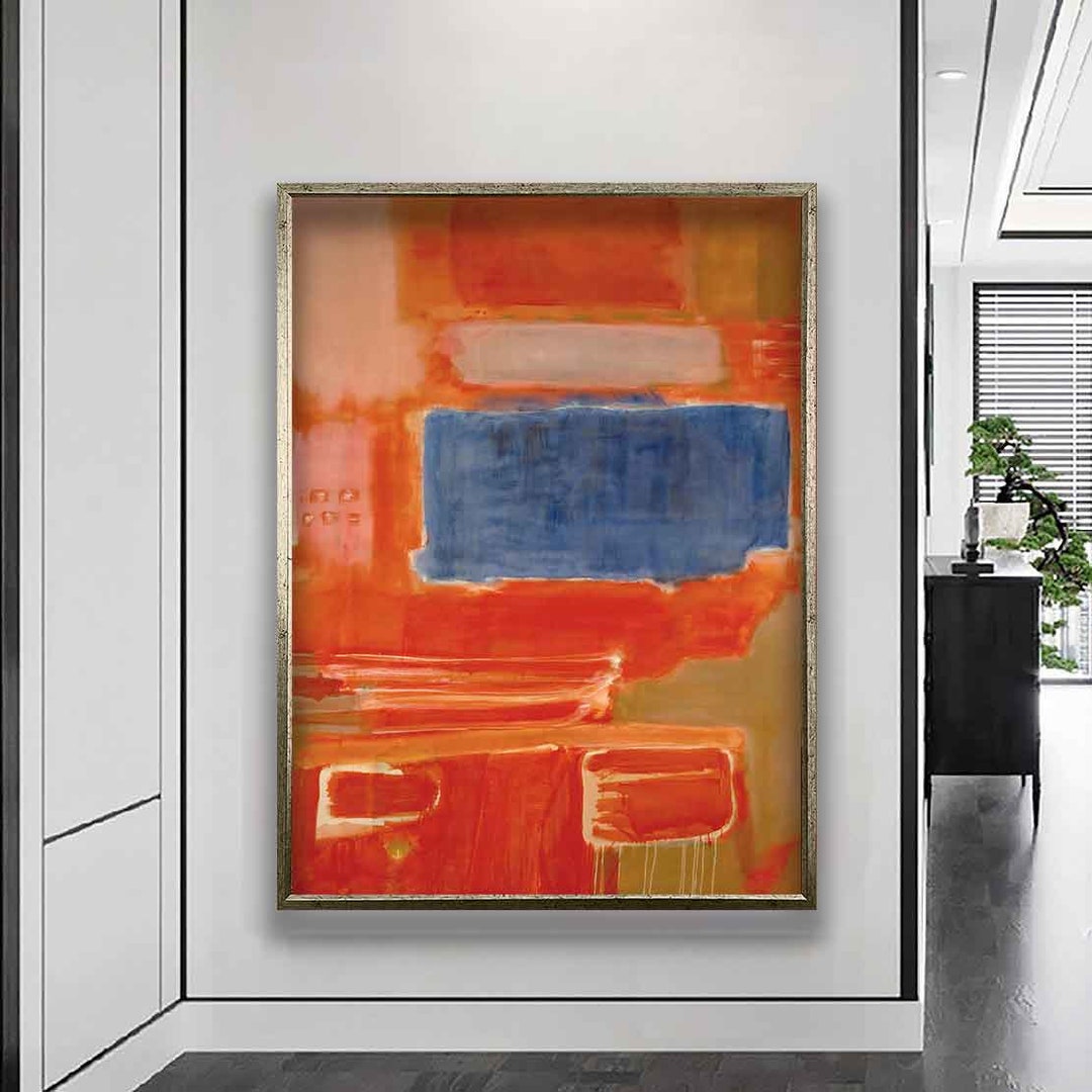 Mark Rothko Red Orange Blue Canvas Print Wall Art,mark Rothko Poster ...