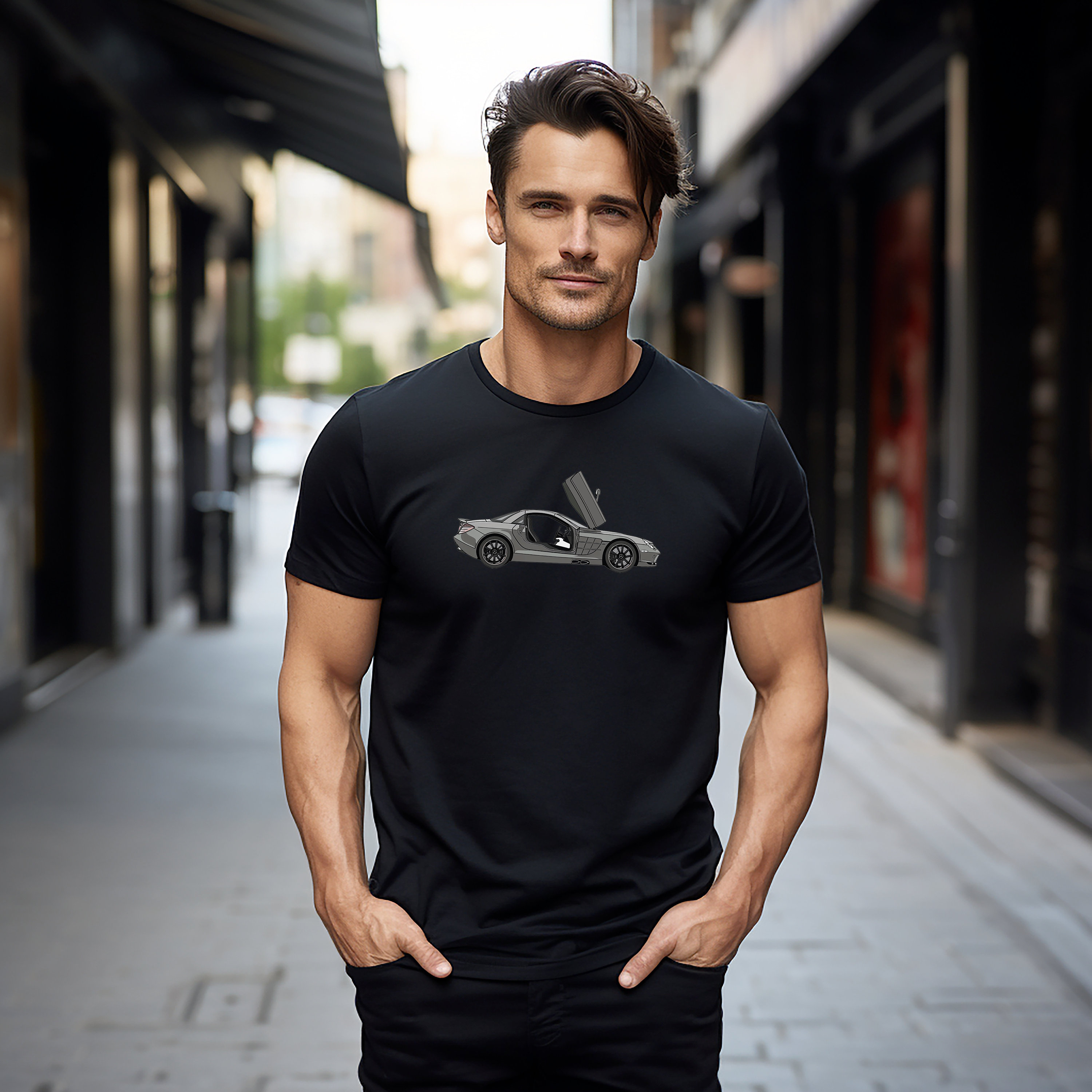 Mercedes-benz SLR Mclaren Open Doors Tshirt, Mercedes SLR Tee, Mercedes ...