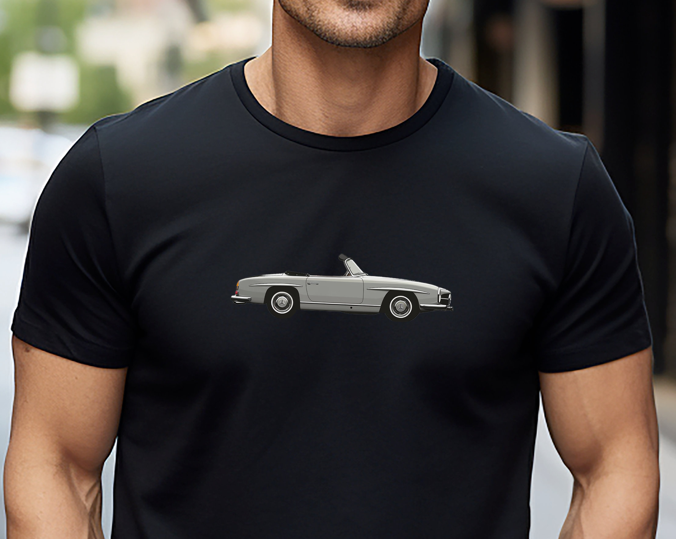 Mercedes-benz 190 SL Roadster Tshirt, Mercedes 190SL Tee, Mercedes SL ...