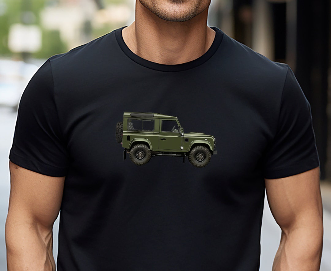 Green Land Rover Defender 1990 Tshirt, Land Rover Tee, Land Rover ...