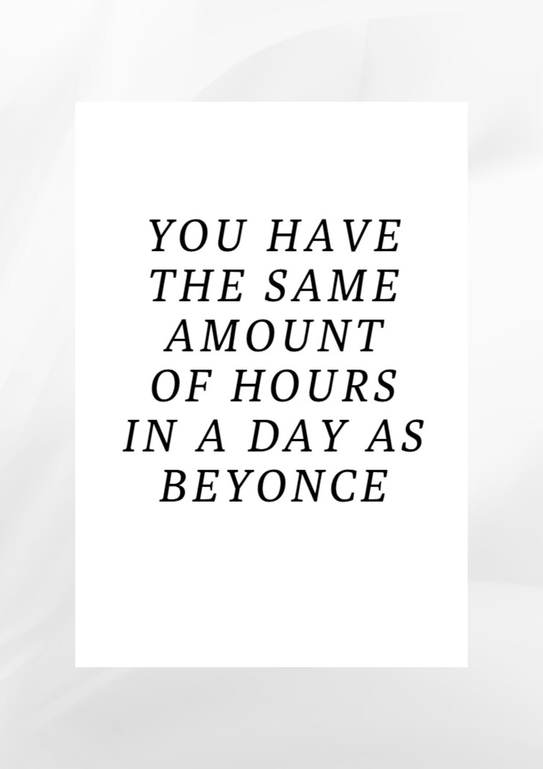Beyonce, Wall Art, Printable Art, Inspirational Quote, Printable Quote ...