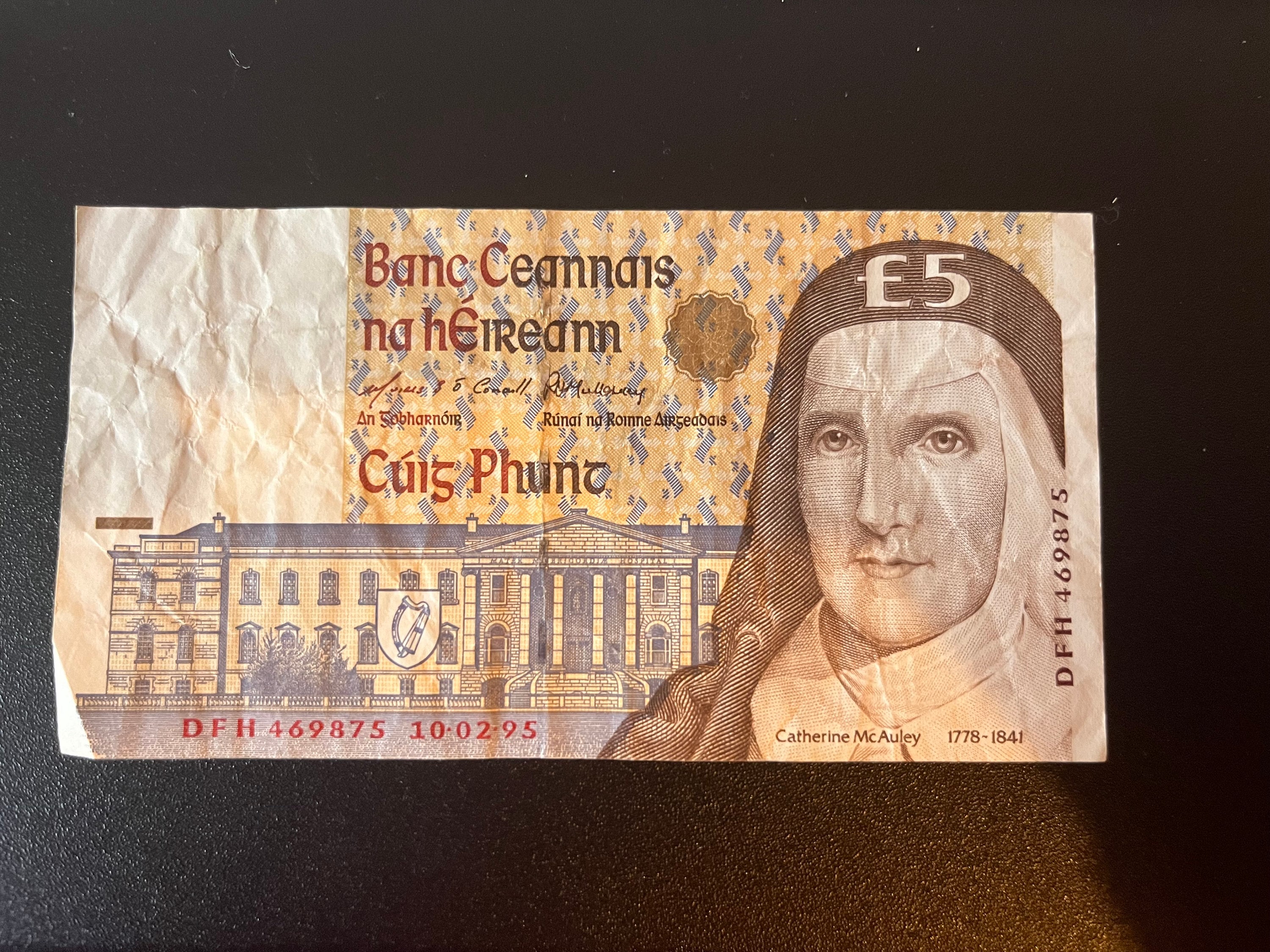 Vintage Irish 5 Pound Note - Etsy