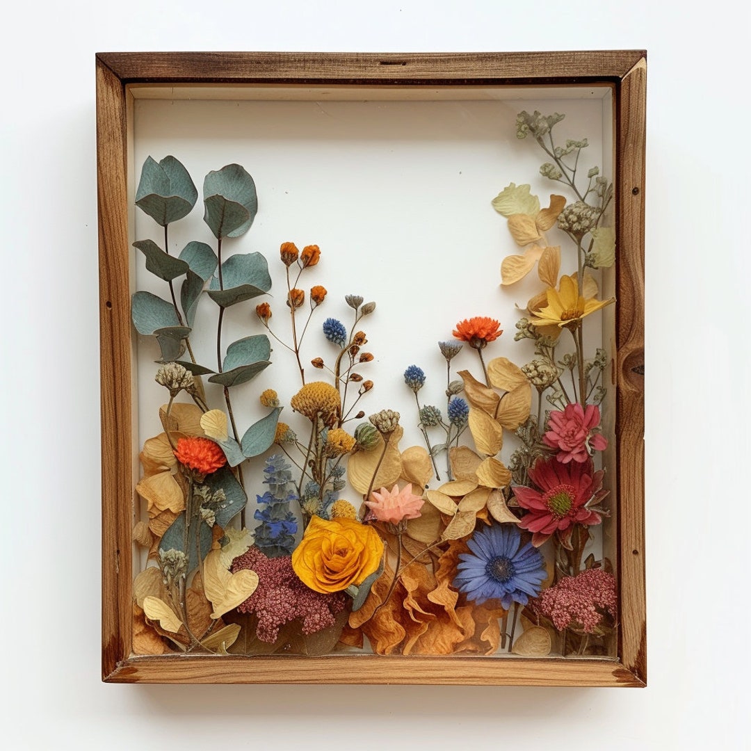 Palm Leaf Pressed Flower Shadow Boxes - Etsy