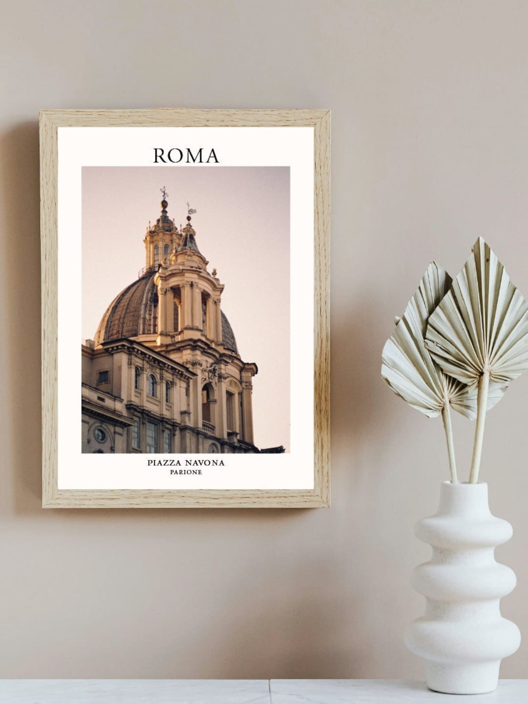 Piazza Navona Rome Travel Poster Italy - Etsy