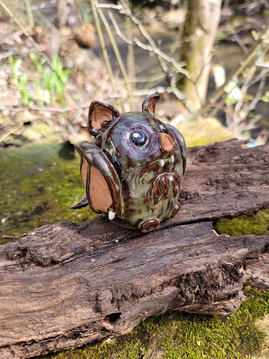 Hog-nosed Bat Ceramic Figurine - Etsy