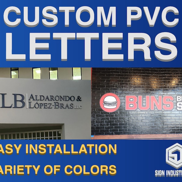 Pvc Letters - Etsy