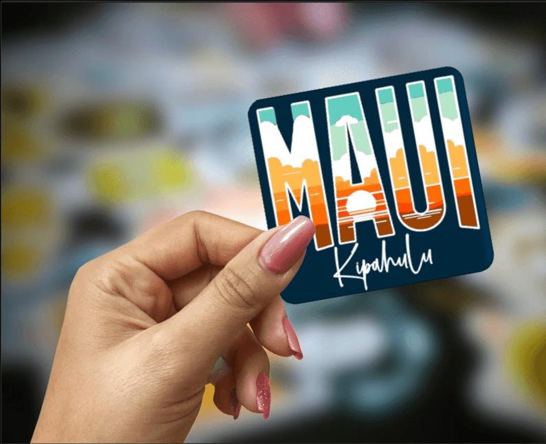Maui Town Name Sticker Collection: Kipahulu Maui Sticker - Etsy
