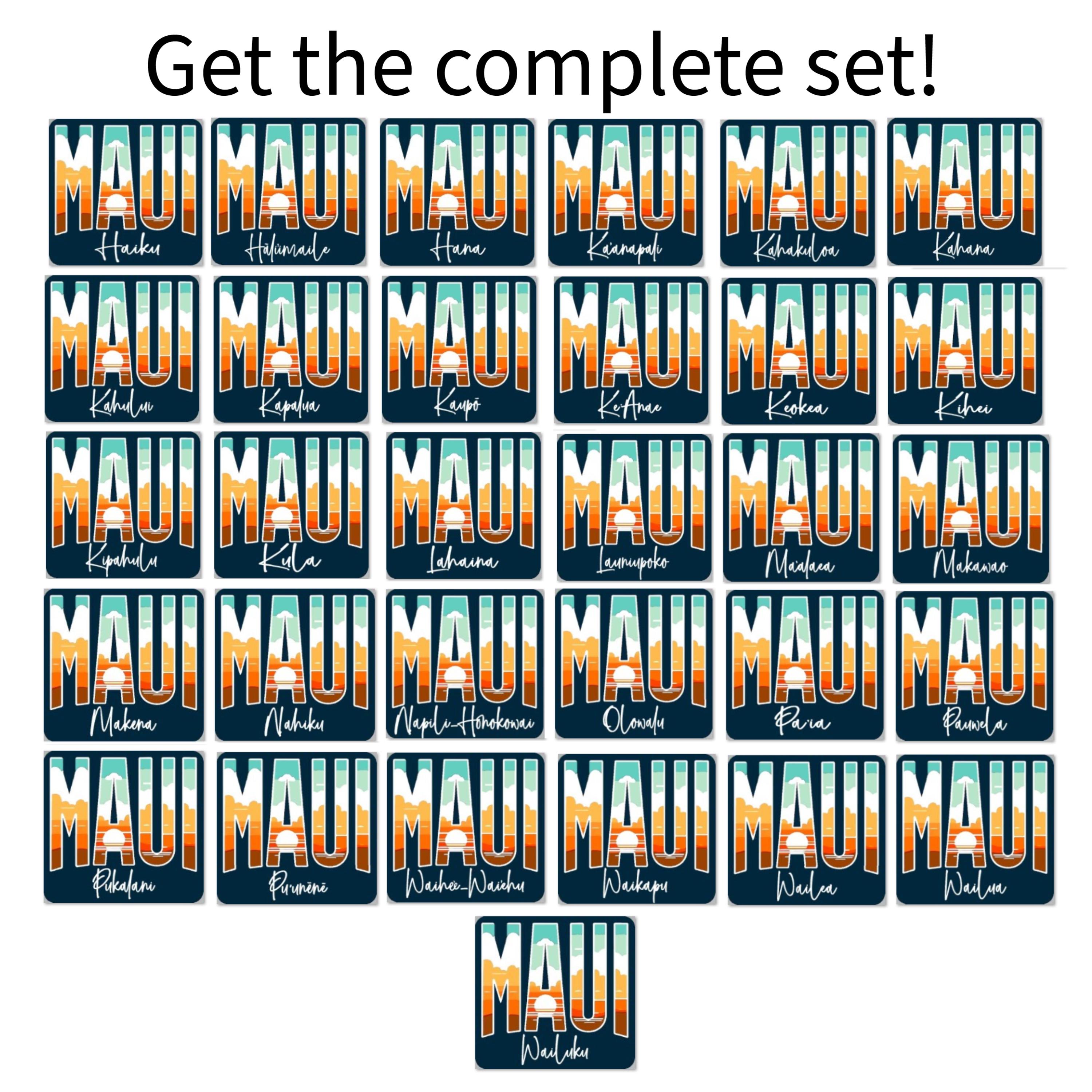 Kihei Maui Sticker: Town Name Vinyl Decal - Etsy