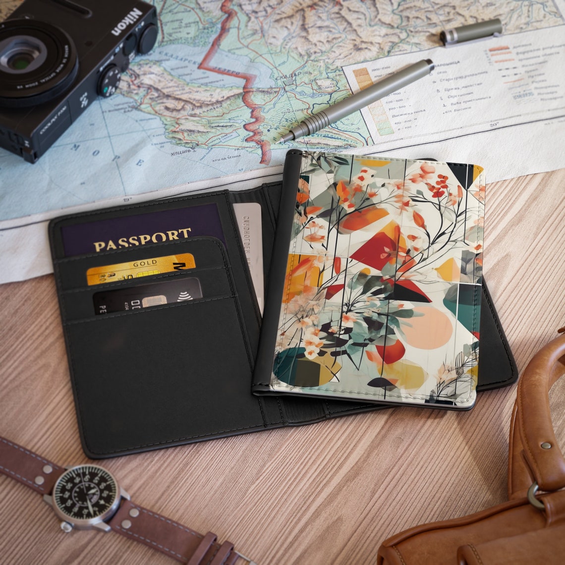 Floral Collage Passport Cover - Etsy