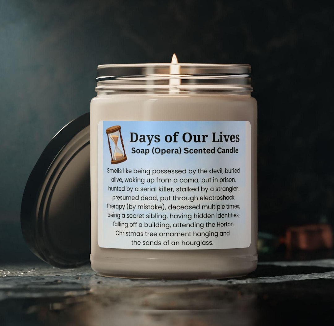 DOOL Soap Opera Candle | Days of Our Lives Candle | Funny TV Show Gift ...