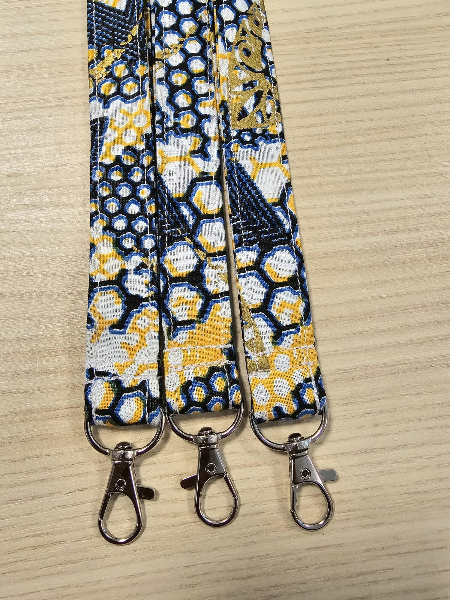 African Wax Fabric Lanyard - Etsy