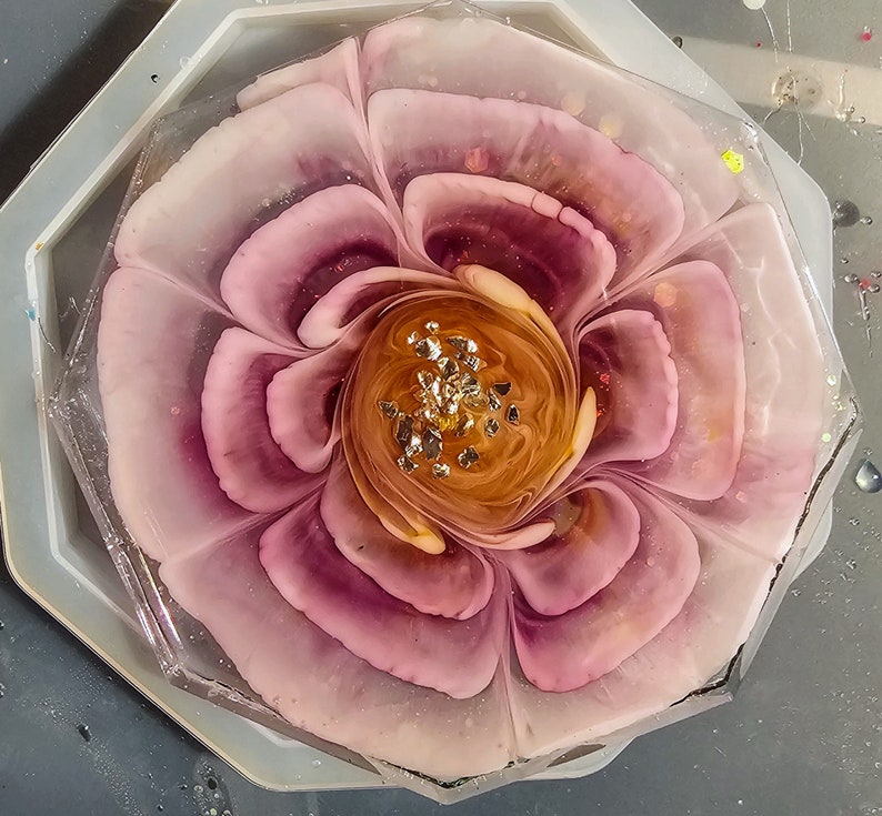 RESIN BLOOM Coasters set of 5 With Stand - Etsy