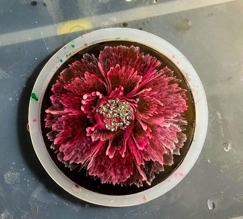 RESIN BLOOM Coasters set of 5 With Stand - Etsy