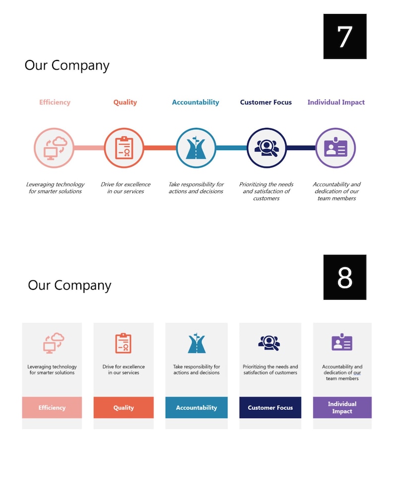 Our Company Slide Templates - Etsy
