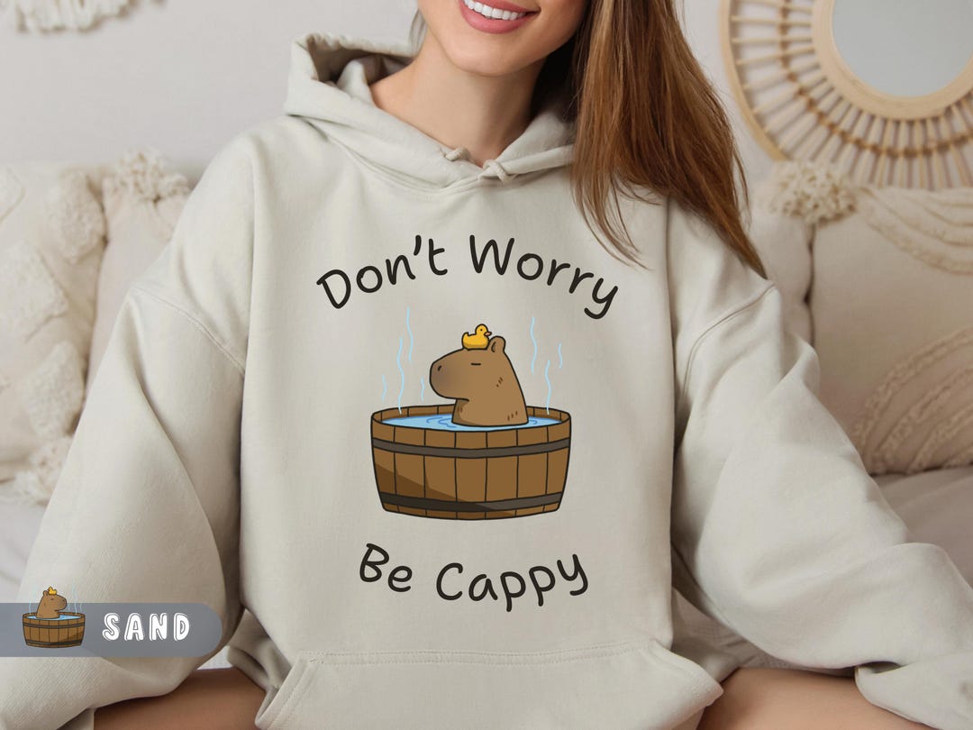 Capybara Hoodie Gift Funny Capybara Sweatshirt Capybara Lover Gift ...