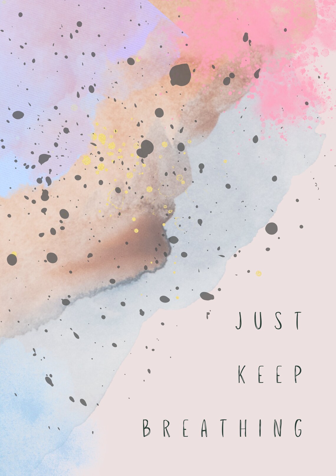 Calming Wall Art Breathing Printable Poster - Etsy