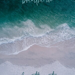 Calming Poster | Calm Wall Art | Breathe In, Breathe Out | Wall Decor ...