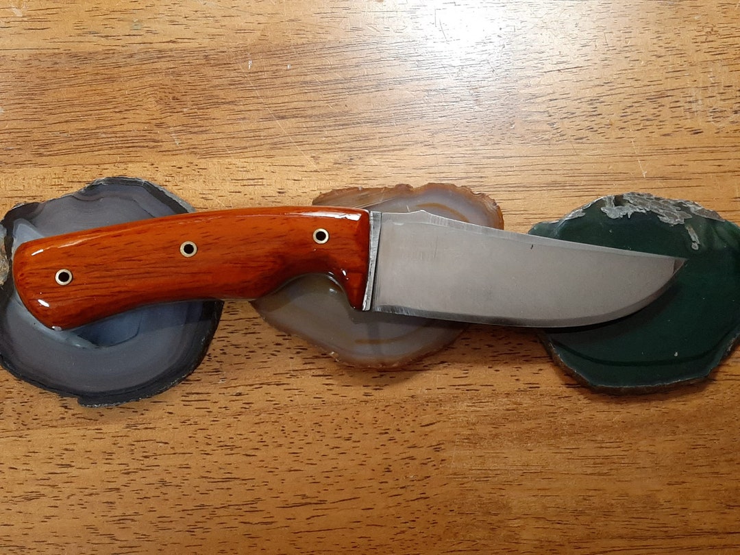 Full Tang Hand Forged Knife From Leaf Spring Steel. Bloodwood Handle ...
