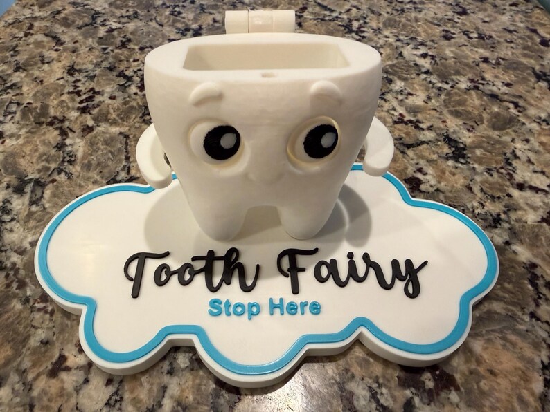 3D Printed Tooth Fairy Buddy: Kids Tooth & Money Holder - Etsy