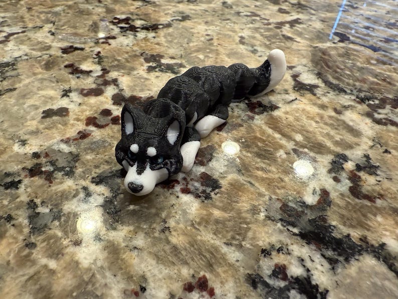 3D Printed Flexi Dog Fidget Toy – Articulated Dog Breed Figure, Dog ...