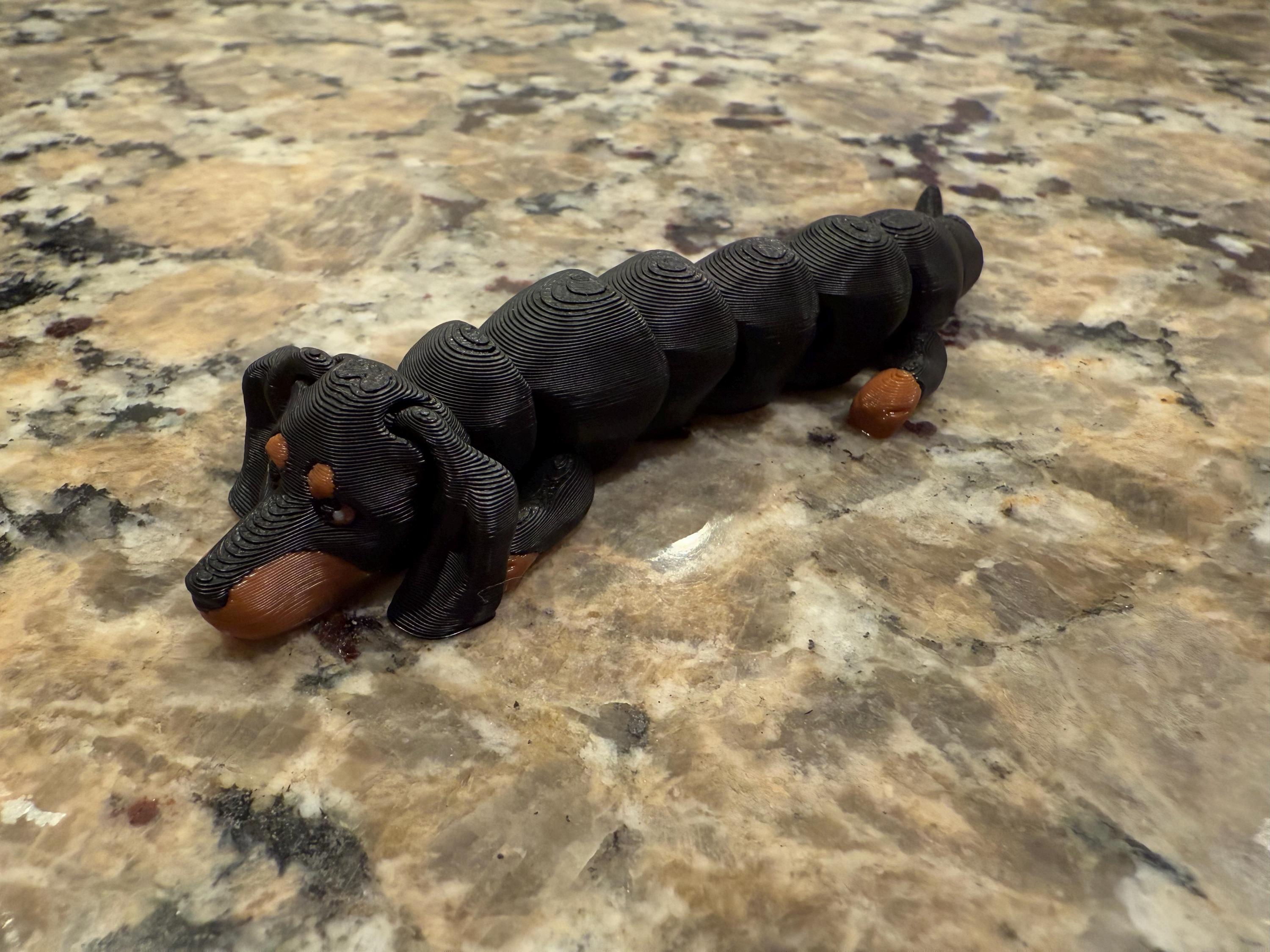 3D Printed Flexi Dog Fidget Toy – Articulated Dog Breed Figure, Dog ...