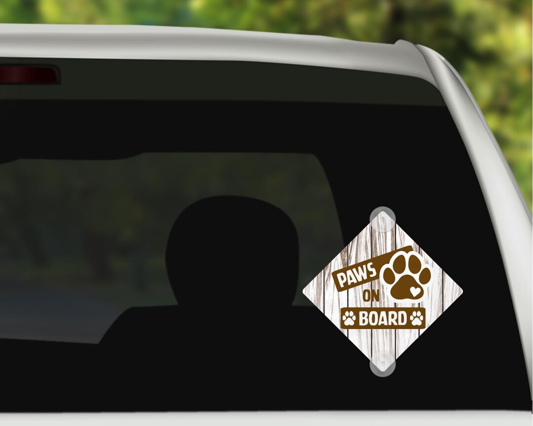 Car Window Sign: 6"x6" Metal, Suction Cup Included - Etsy