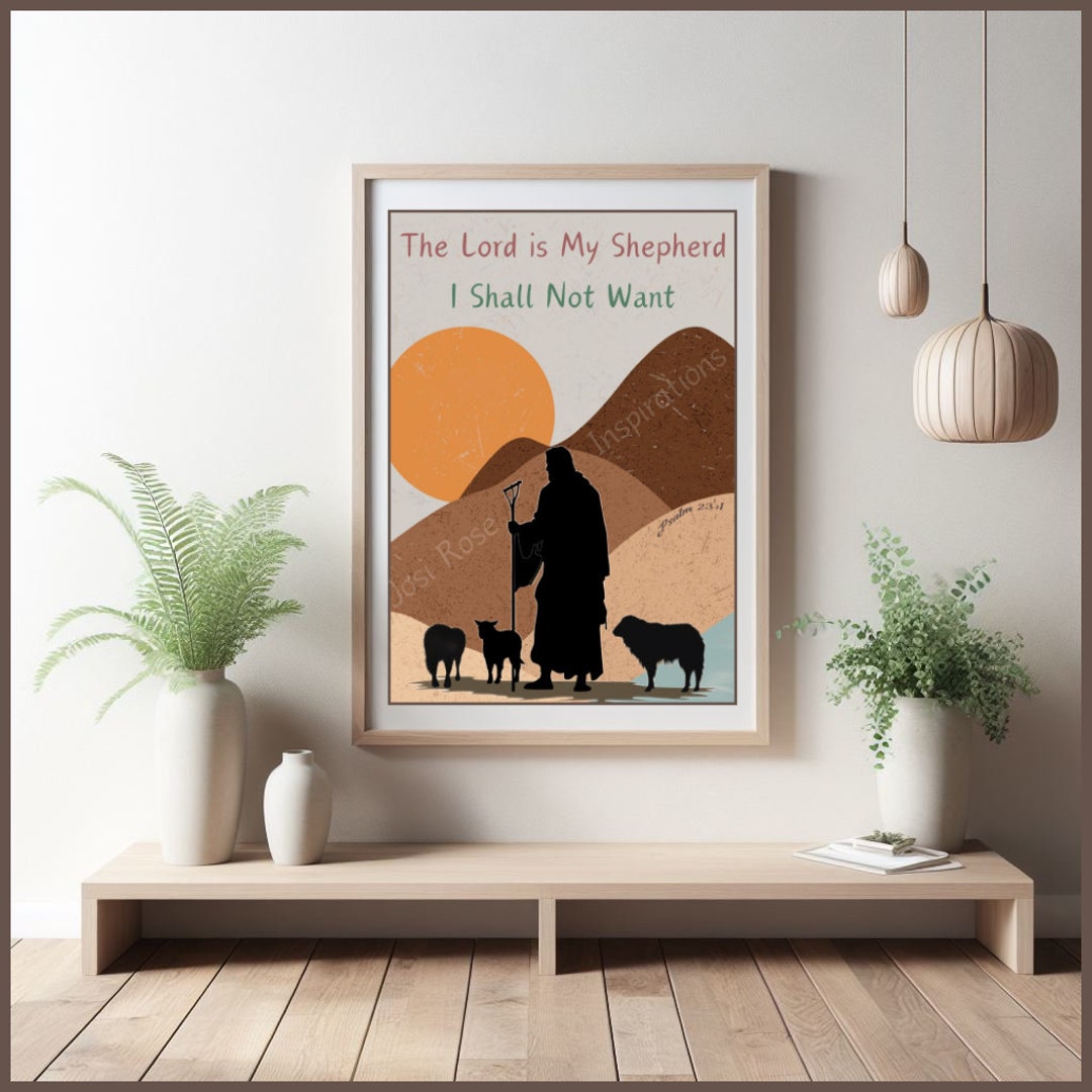 Christian Wall Art Printable | Boho Bible Verse Print | Jesus Wall Art ...