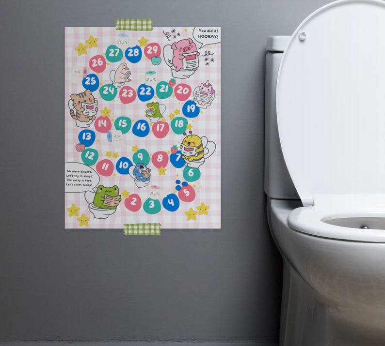 Potty Training Chart & Award Certificate | Printable Big Kid Reward ...