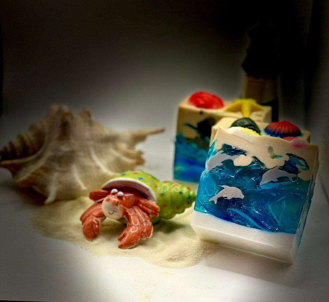 Ocean Fresh Dolphin Bar Soap, Buttermilk Shea Butter Bath Soap With ...