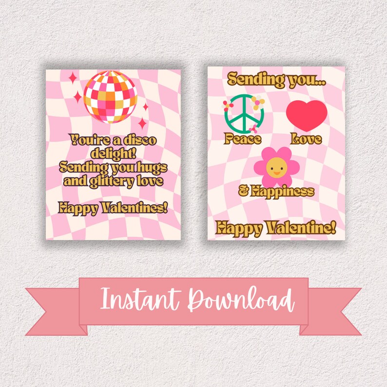 PRINTABLE Groovy Valentines Cards for Tweens and Teens Kids Funny ...
